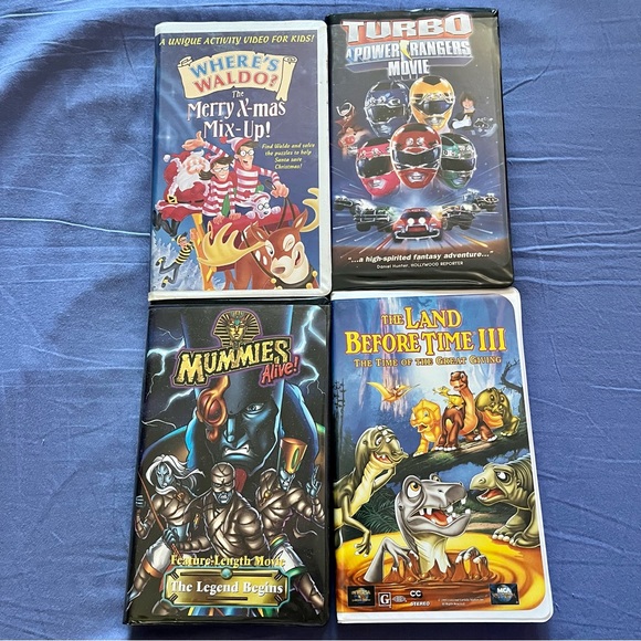 VHS | Media | Kids Vintage Vhsland Before Time 3power Rangerswheres ...